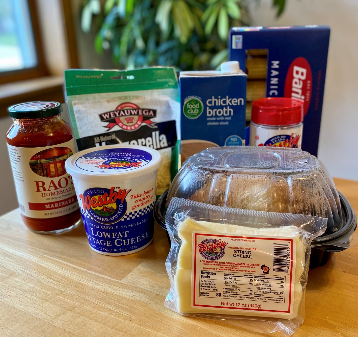 String Cheese Stuffed Manicotti Dinner Dish