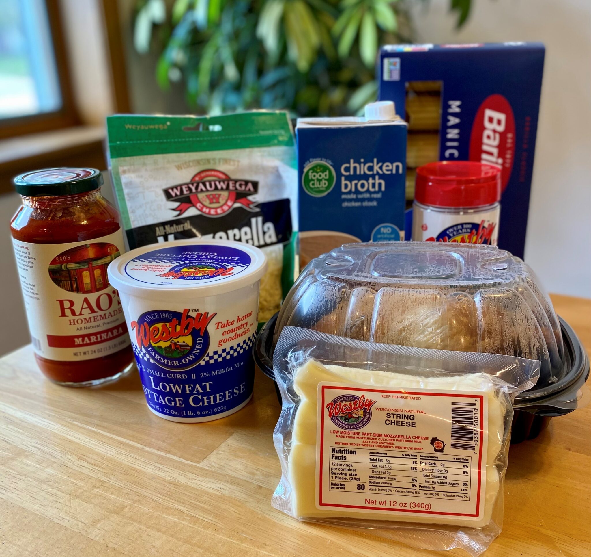 String Cheese Stuffed Manicotti Dinner Dish